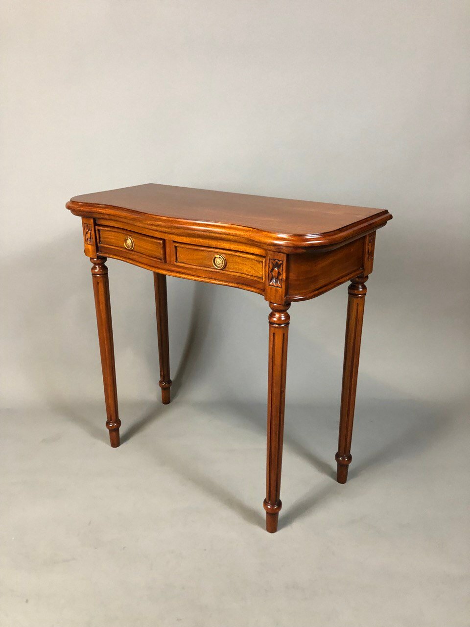 Консольный стол с ящиками DOMKORLEONE из красного дерева (mahogany wood), HTFA-M, цвет орех NAA (светло-коричневый) — фото 1