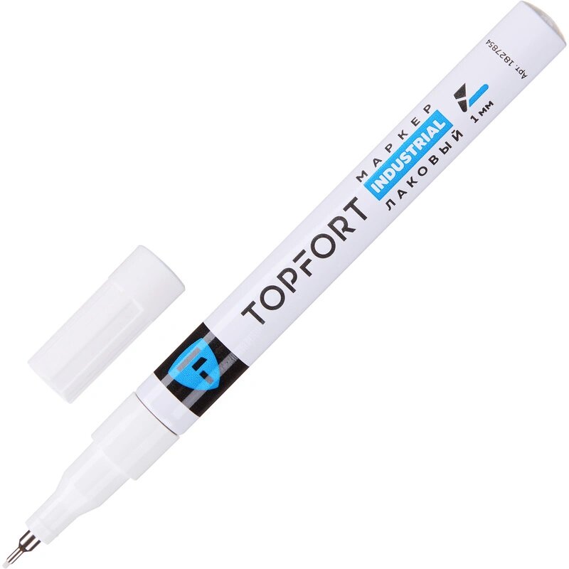 Маркер лаковый Topfort Industrial 1 мм белый