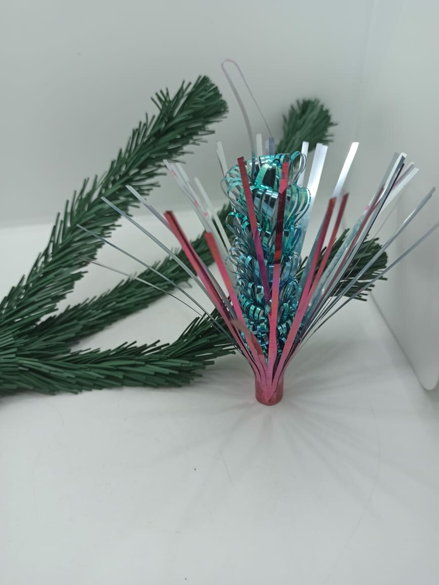 Елочная игрушка Фонарик подвесная винтажная советская, СССР