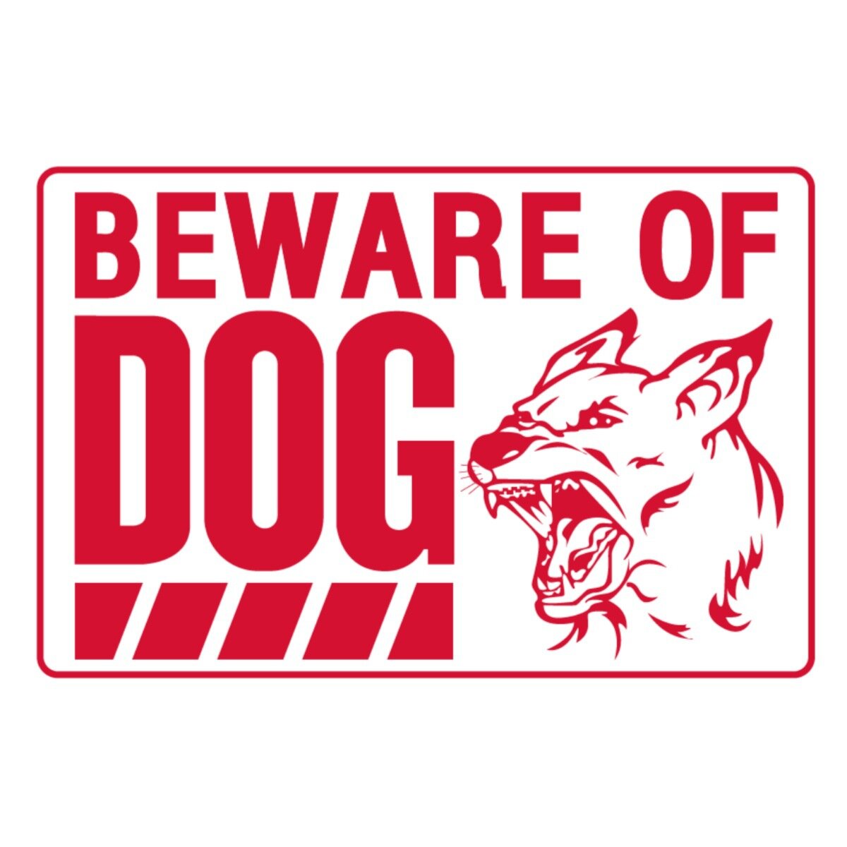 10 шт./лот предупреждающих наклеек «Осторожно, собака!» — предупреждающий знак об агрессивной собаке, знак «Осторожно, частная собственность», самоклеящаяся виниловая наклейка для ворот, дверей и заборов