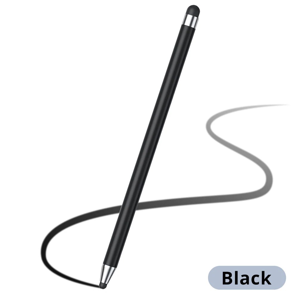 Сенсорная ручка для iPad Android Смартфон Стилус для планшета Карандаш Емкостный стилус Двойная двойная силиконовая головка Высокая точность