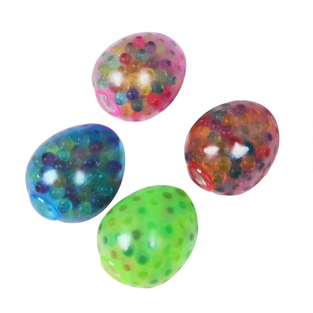4 штуки пасхальных яиц с пузырьковыми бусинами для снятия стресса, мягкая игрушка для детей, подарок для малышей