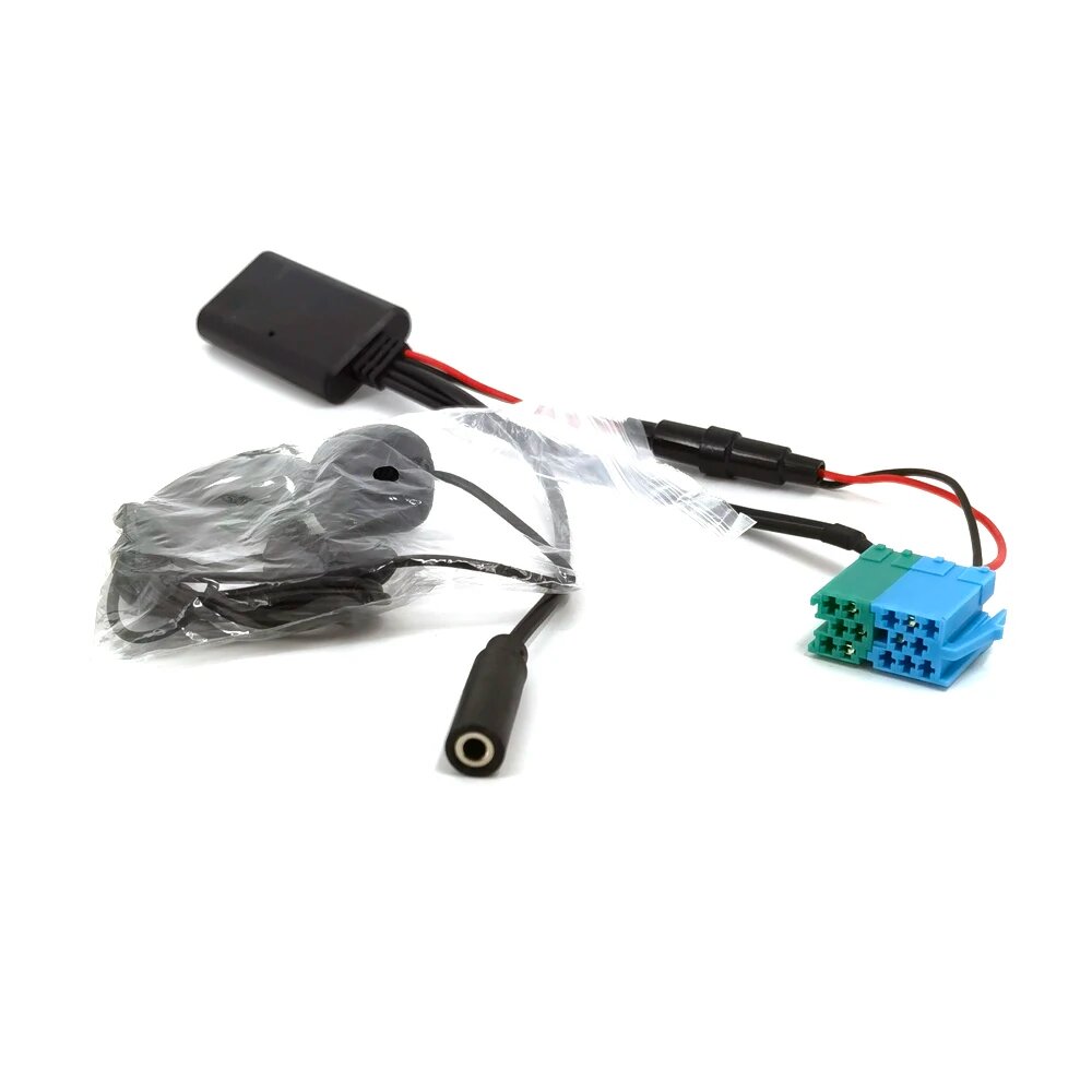 Biurlink Bluetooth аудио музыкальный адаптер ISO 6Pin 8Pin AUX-IN автомобильная стерео телефонный звонок громкая связь Renault Radio Updatelist совместимость, bluetooth mic fuse