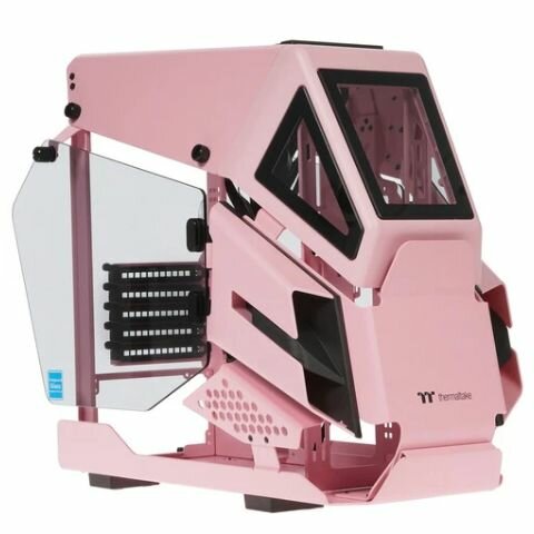 Компьютерный корпус Thermaltake AH T200 Pink (CA-1R4-00SAWN-00) розовый - Mini Tower, Micro-ATX, Mini-ITX, USB 3.2 Gen 2 Type-C