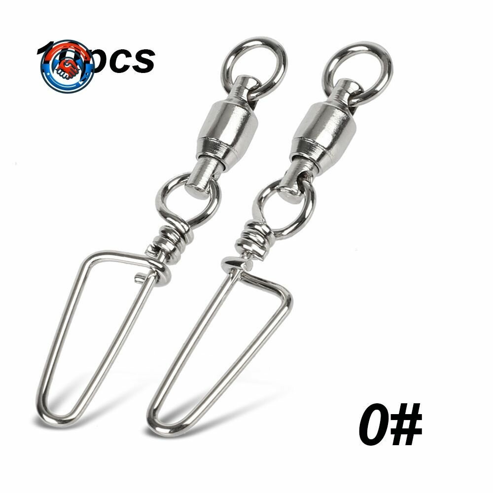 Карабины рыболовные с булавкой из нержавеющей стали, набор для троллинга и морской рыбалки, защита от запутывания лески, комплект 5-10 шт