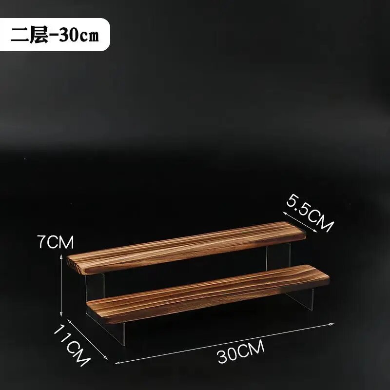 Деревянный стеллаж для лестницы 2-6 уровней