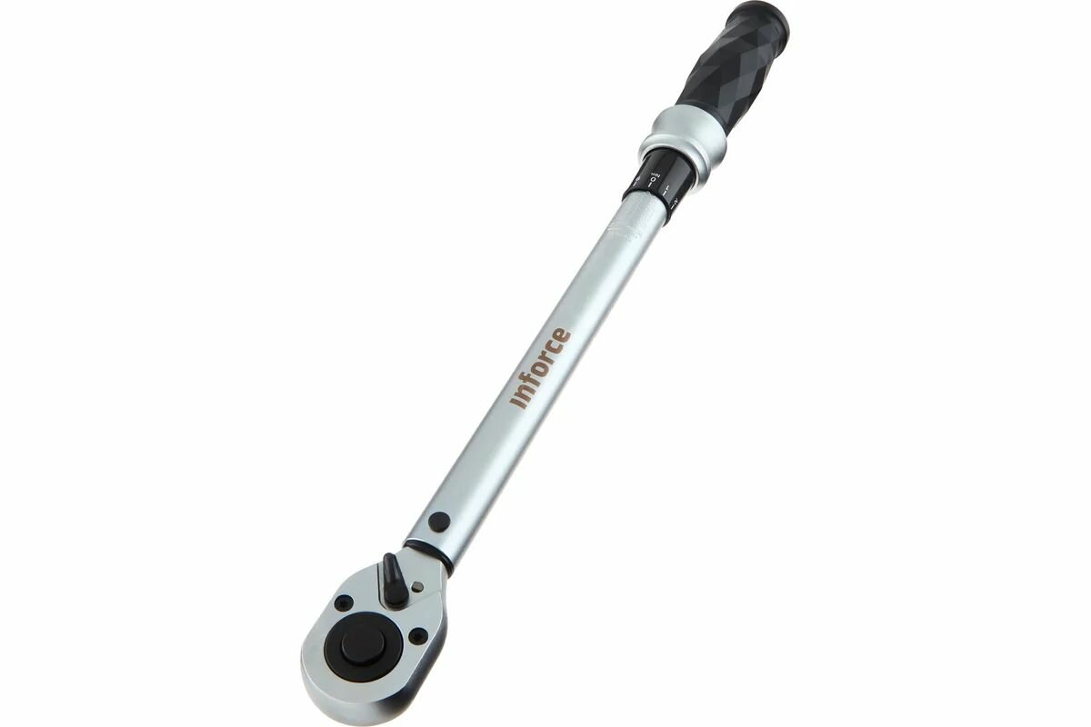 Динамометрический ключ 1/2" 40-210 Нм Inforce, Длина 460мм, Сталь Cr-V, Профессиональный, 06-05-105