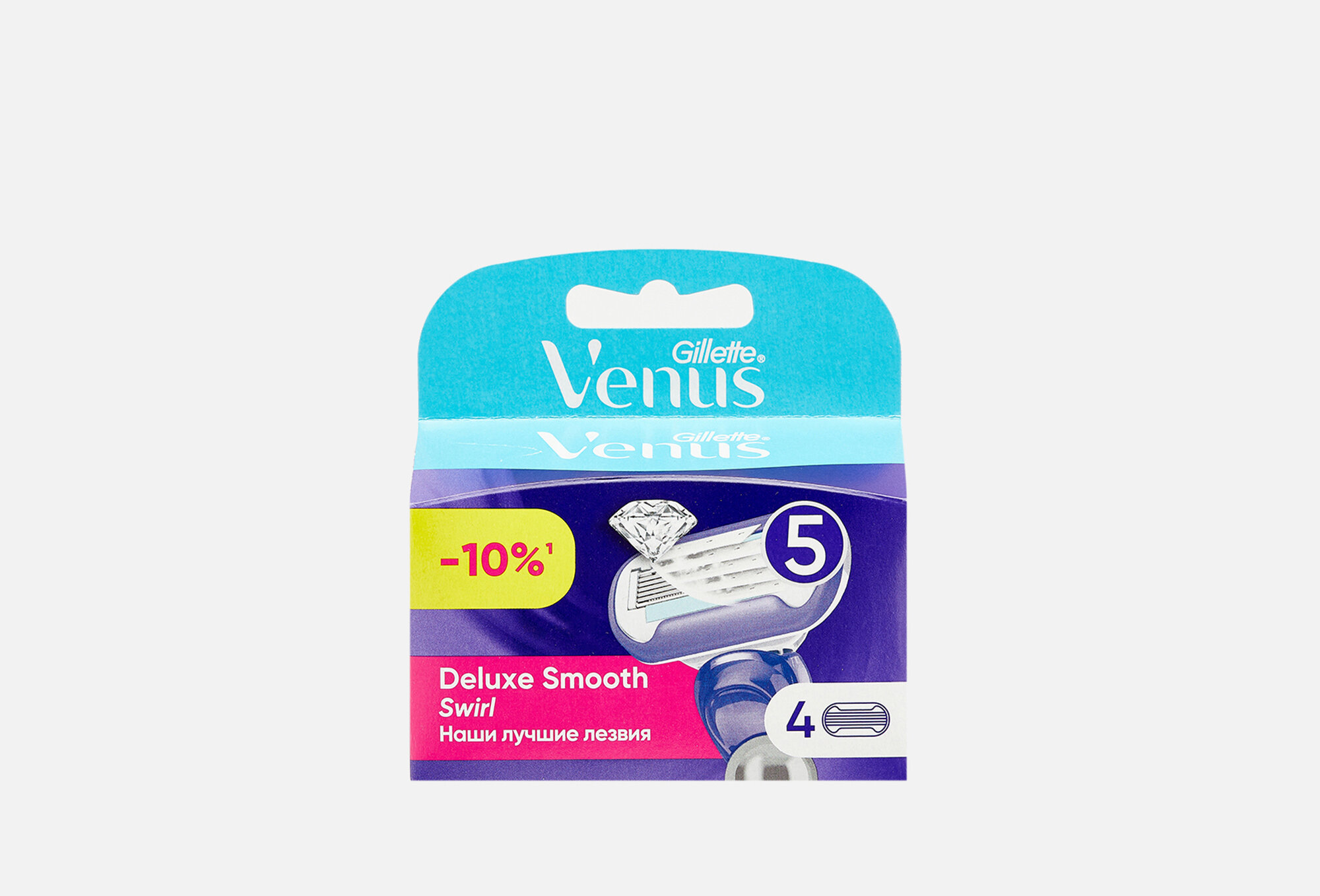 Сменные кассеты для бритья 4 шт GILLETTE VENUS Swirl