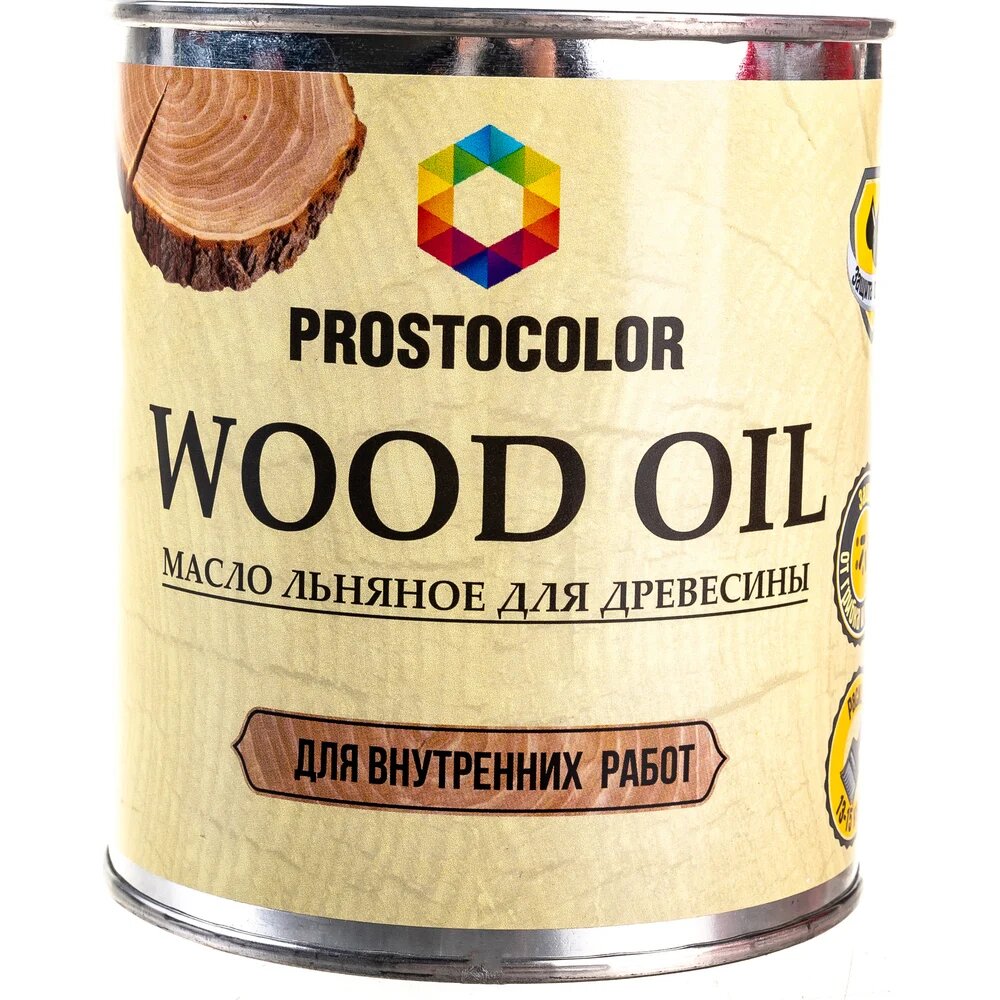 PROSTOCOLOR    Масло льняное для древесины WOOD OIL, 0,75 л 101315