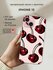 Чехол на Apple iPhone 15 / Айфон 15 с принтом "Сочные черешни", прозрачный