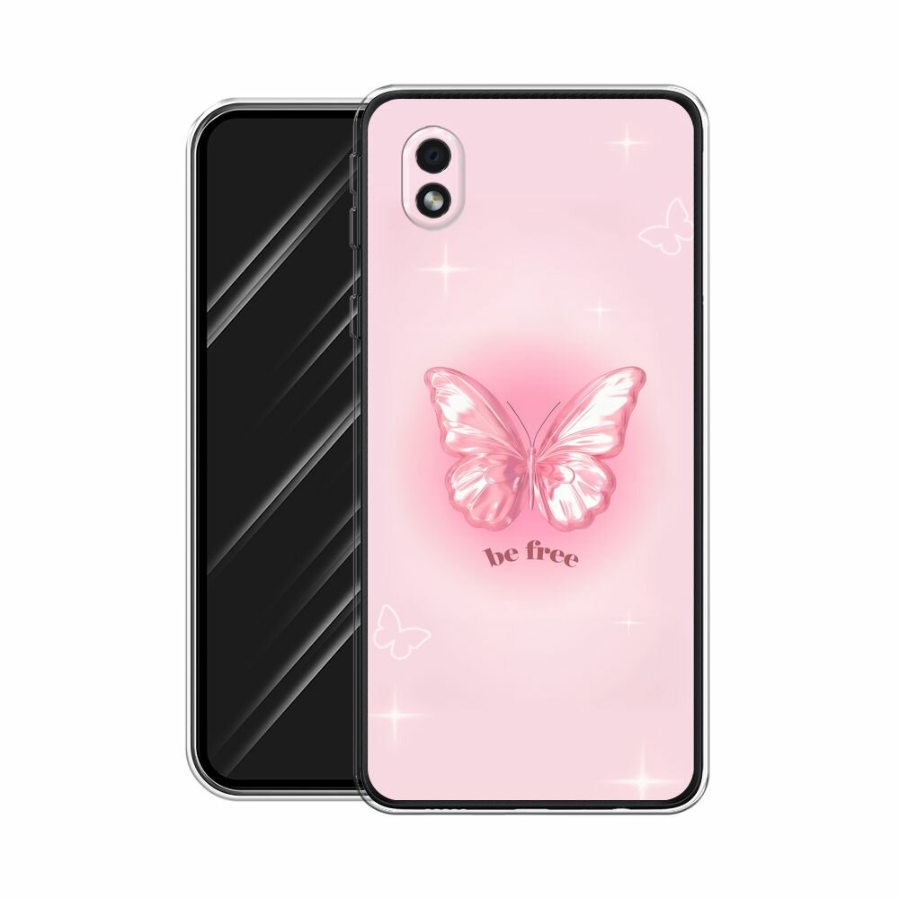 Чехол на Samsung Galaxy A01 Core / Самсунг Галакси А01 Core с принтом "Be free butterfly 1" — фото 1