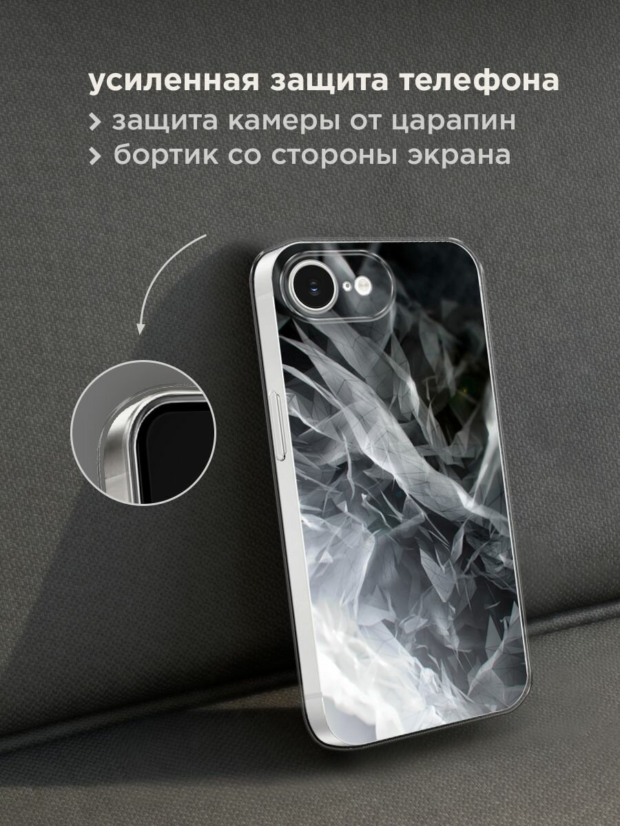 Чехол на Apple iPhone 16e/17e / Айфон 16е/17e с принтом "Абстракция 9" — фото 1