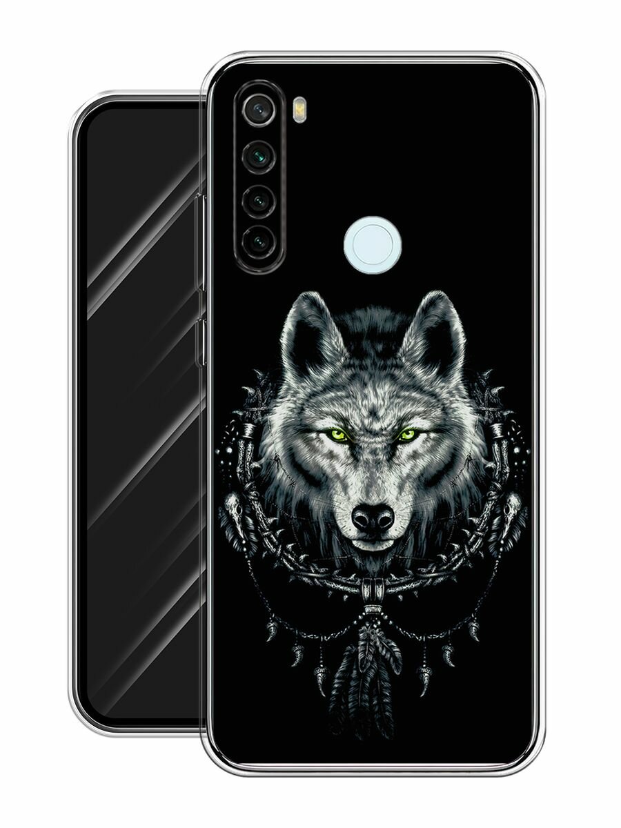 Чехол на Xiaomi Redmi Note 8T / Сяоми Редми Нот 8Т с принтом "Волк оберег" — фото 1