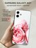 Чехол на Samsung Galaxy A07 / Самсунг А07 с принтом "Пионы на белом"