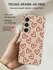 Чехол на Tecno Spark 40 Pro / Текно Спарк 40 Про с принтом "Little hearts doodle...