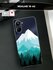 Чехол на Realme 10 4G / Реалми 10 4G с принтом "Синяя снежная гора", прозрачный