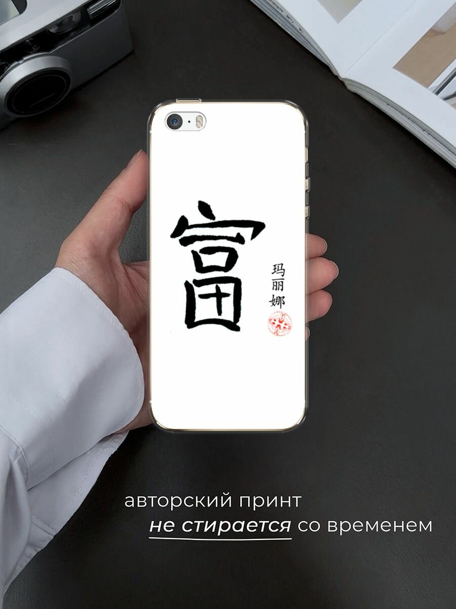Чехол на Apple iPhone 5/5S/SE / Айфон 5/5S/SE с принтом "Богатство 1" — фото 1