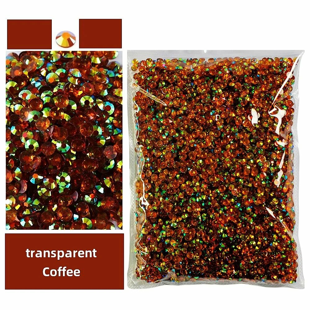 Стразы Коричневые Jelly AB 2-6 мм SS6(2mm) 10000шт