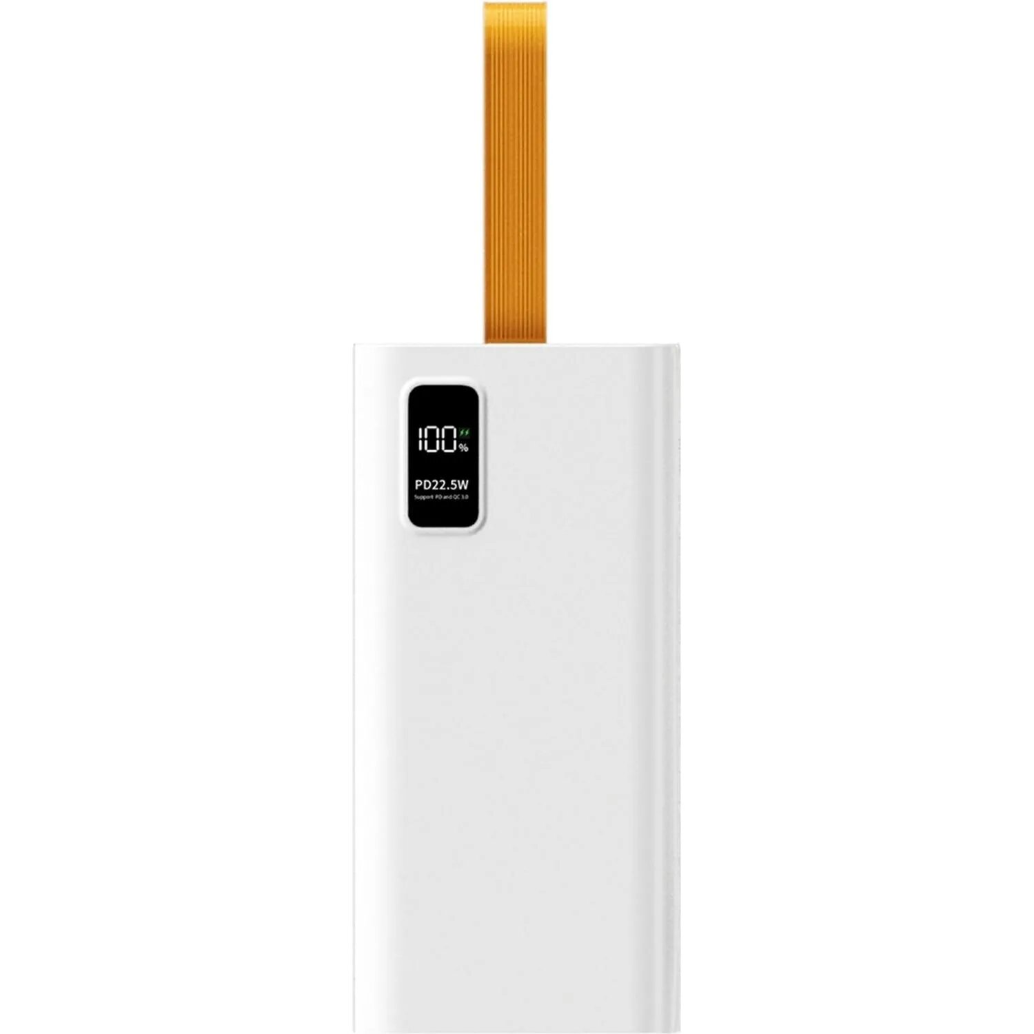 Внешний аккумулятор Pero PB09, 50000 mAh, Li-Pol, output USB-C, 4 USB-A, белый