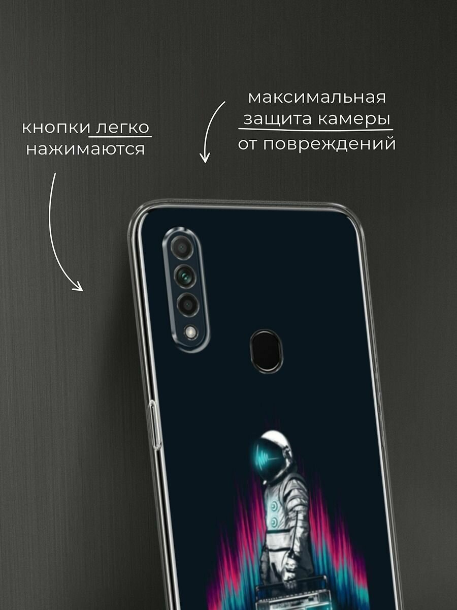Чехол на Oppo A31 / Оппо А31 с принтом "Космическая вечеринка" — фото 1