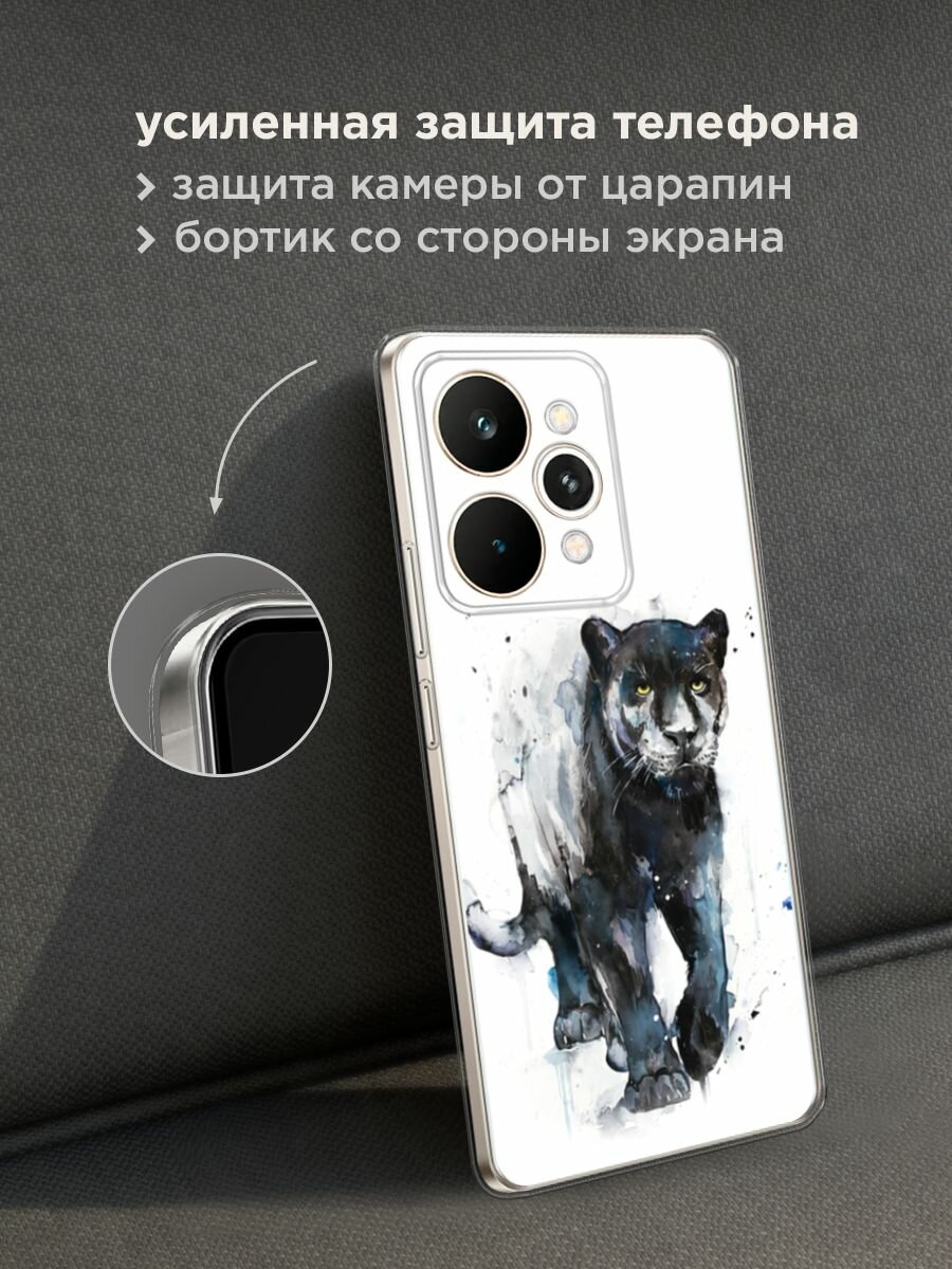 Чехол на Realme 15 Pro / Реалми 15 Про с принтом "Пантера арт 3" — фото 1