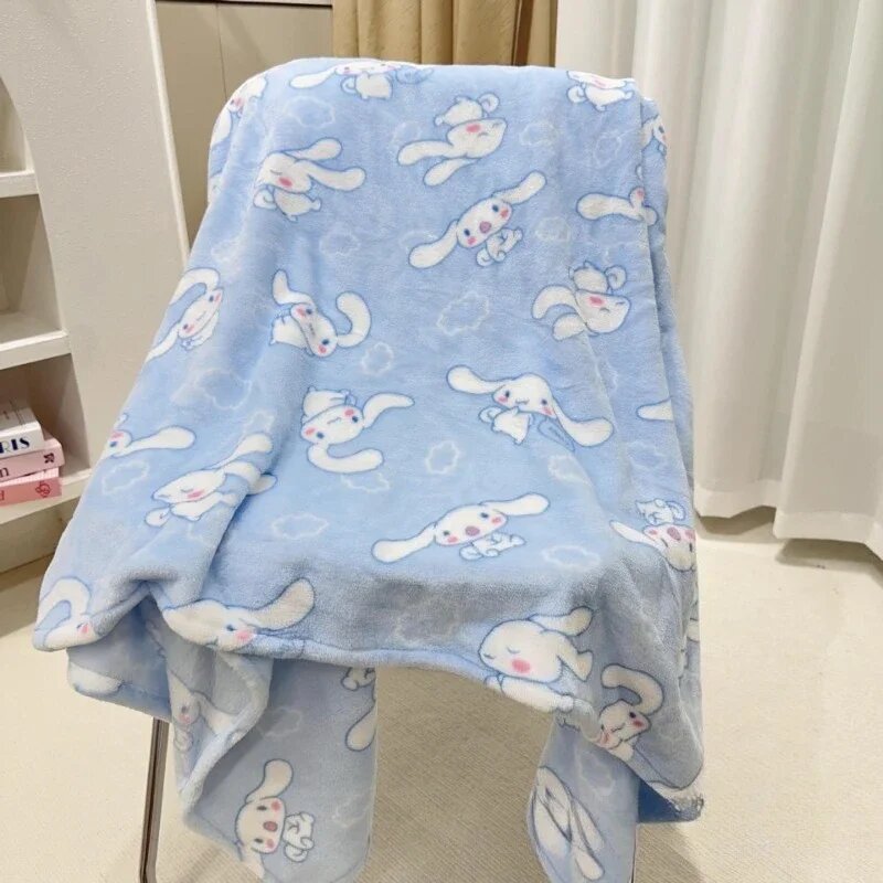 Плед Miniso с мультяшным рисунком, теплый осенне-зимний плед, портативный плед для сна в общежитии, плед для дивана, 120*180 см.