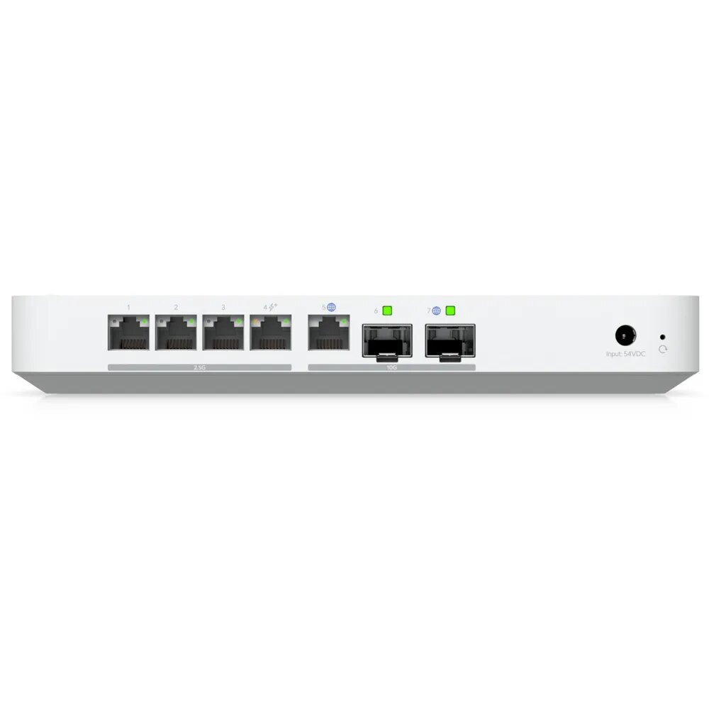 Маршрутизатор Ubiquiti Gateway Fiber UXG-FIBER 1х10G SFP+ 1х10G RJ45 4х2,5G RJ45