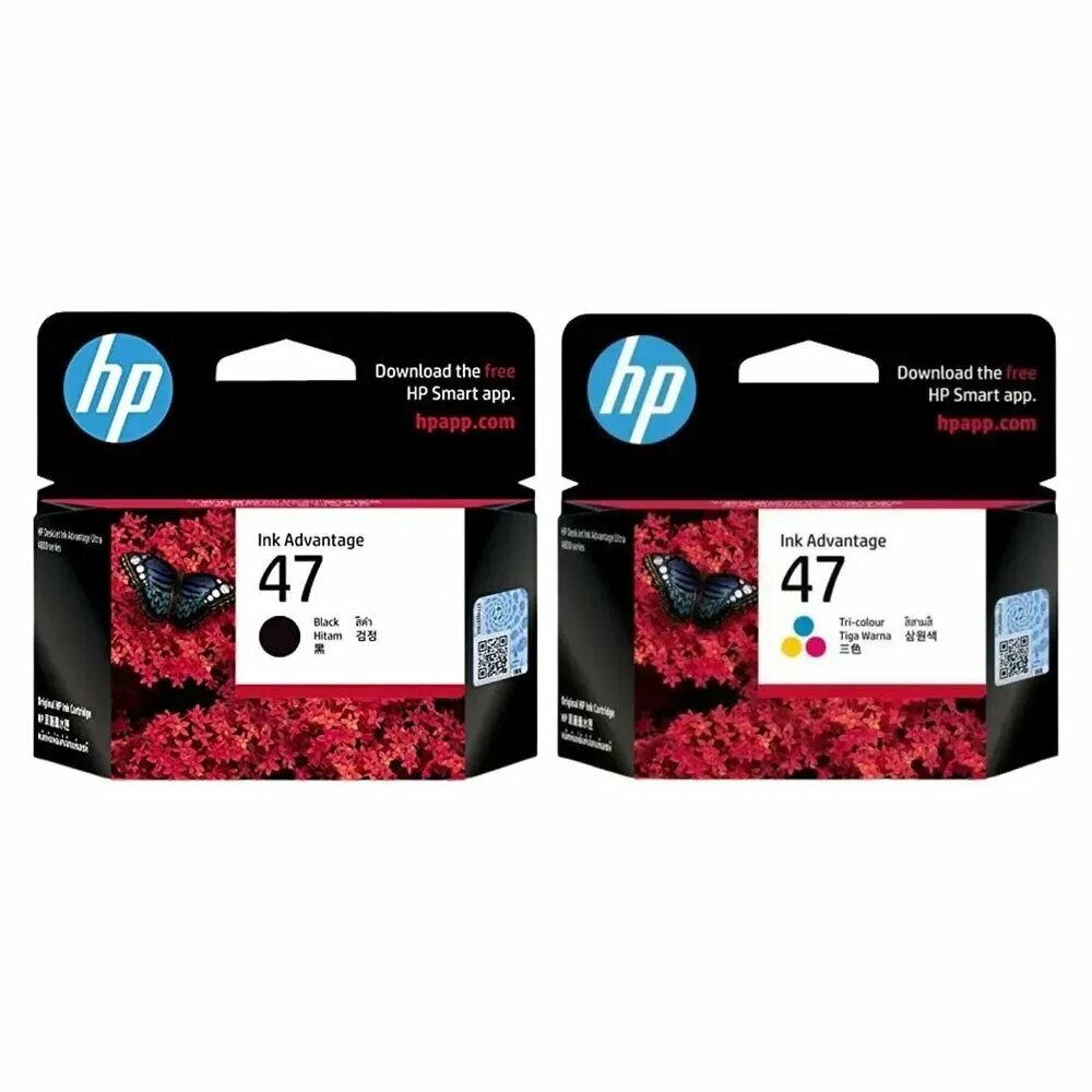 HP Картридж 47 (6ZD61AE+6ZD21AE), оригинал, Набор CMYK, 2 шт обычная стандартная модель серии