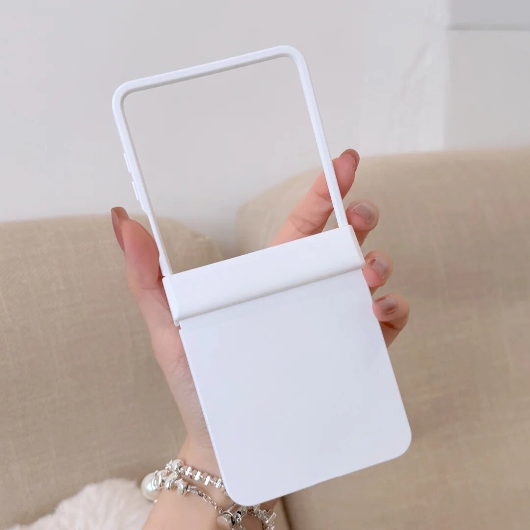 Чехол Для Серии Samsung Galaxy Z Flip — Прочный Однотонный Чехол С Защитой Шарниров Для Съемки В Реальных Условиях