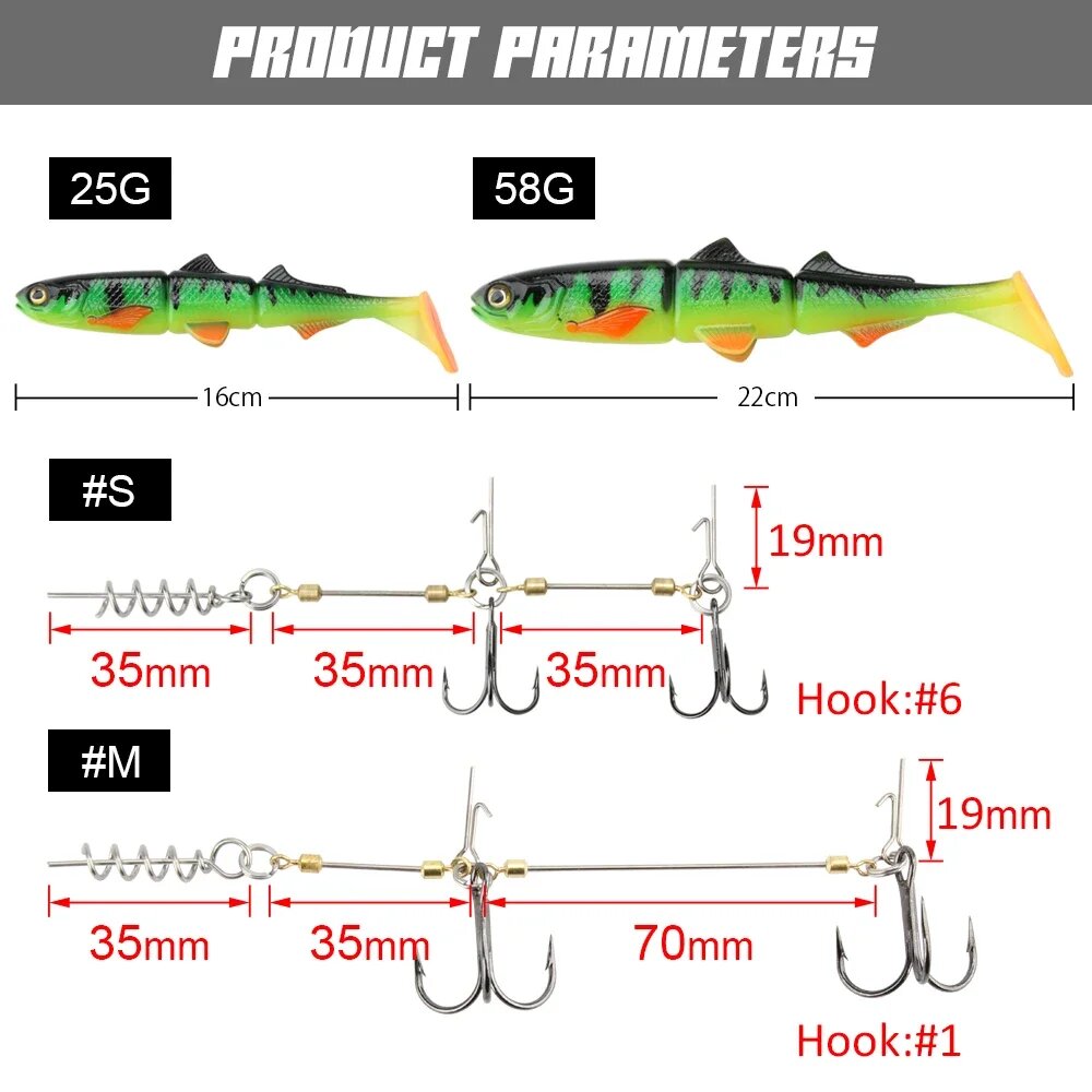 Spinpoler Pike Stinger Rig, Color-E — фото 1