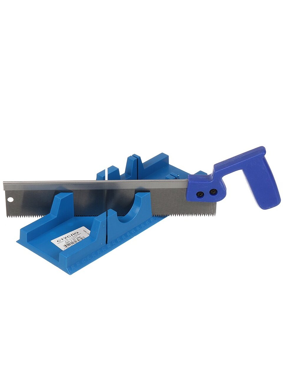 Стусло пластик, 300х65х40 мм, с ножовкой, 27700458802