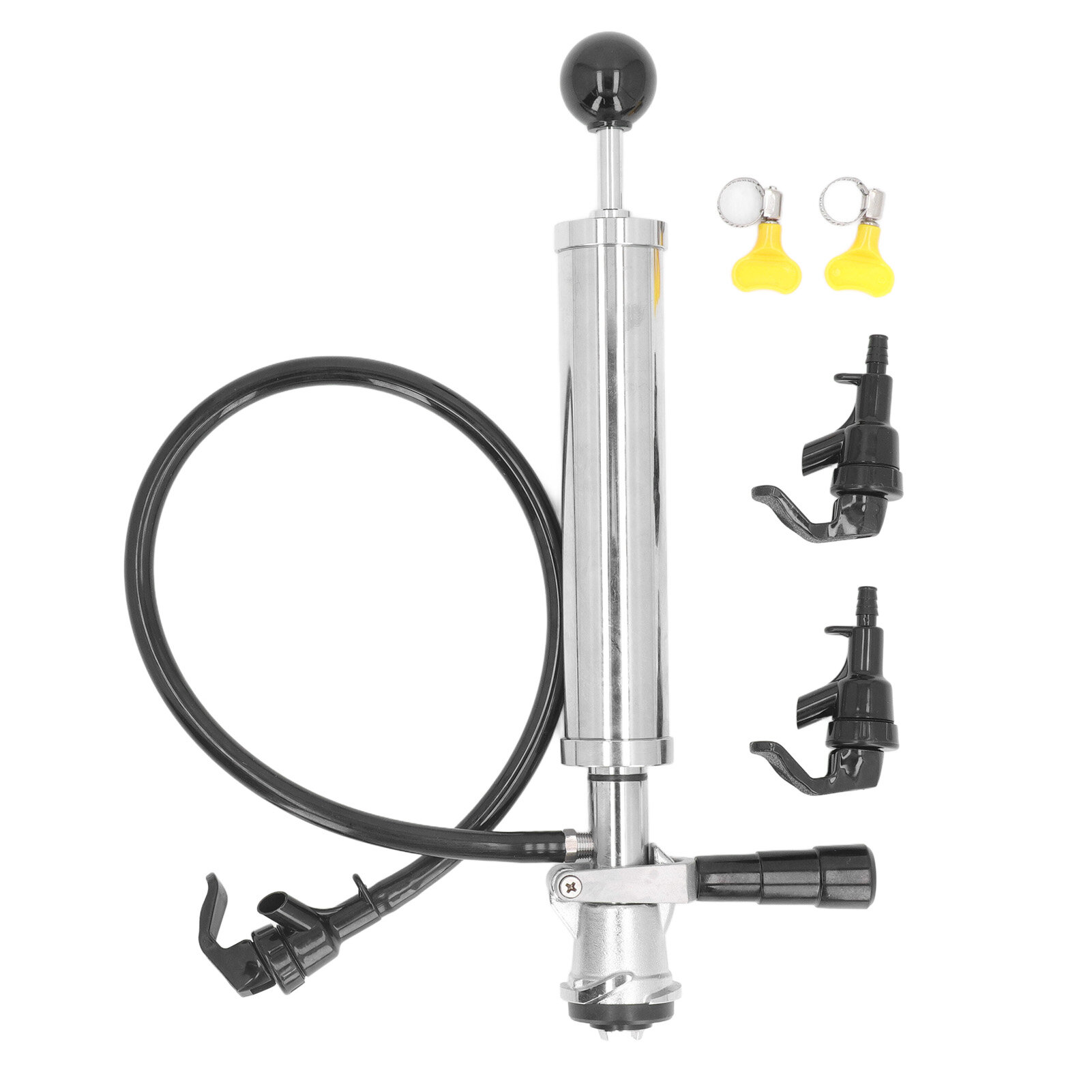 8-дюймовый насос для вечеринок из алюминия, нержавеющей стали, система D, пивной бочонок, насос для пикника с пивным краном и шлангом для домашнего пивоварения