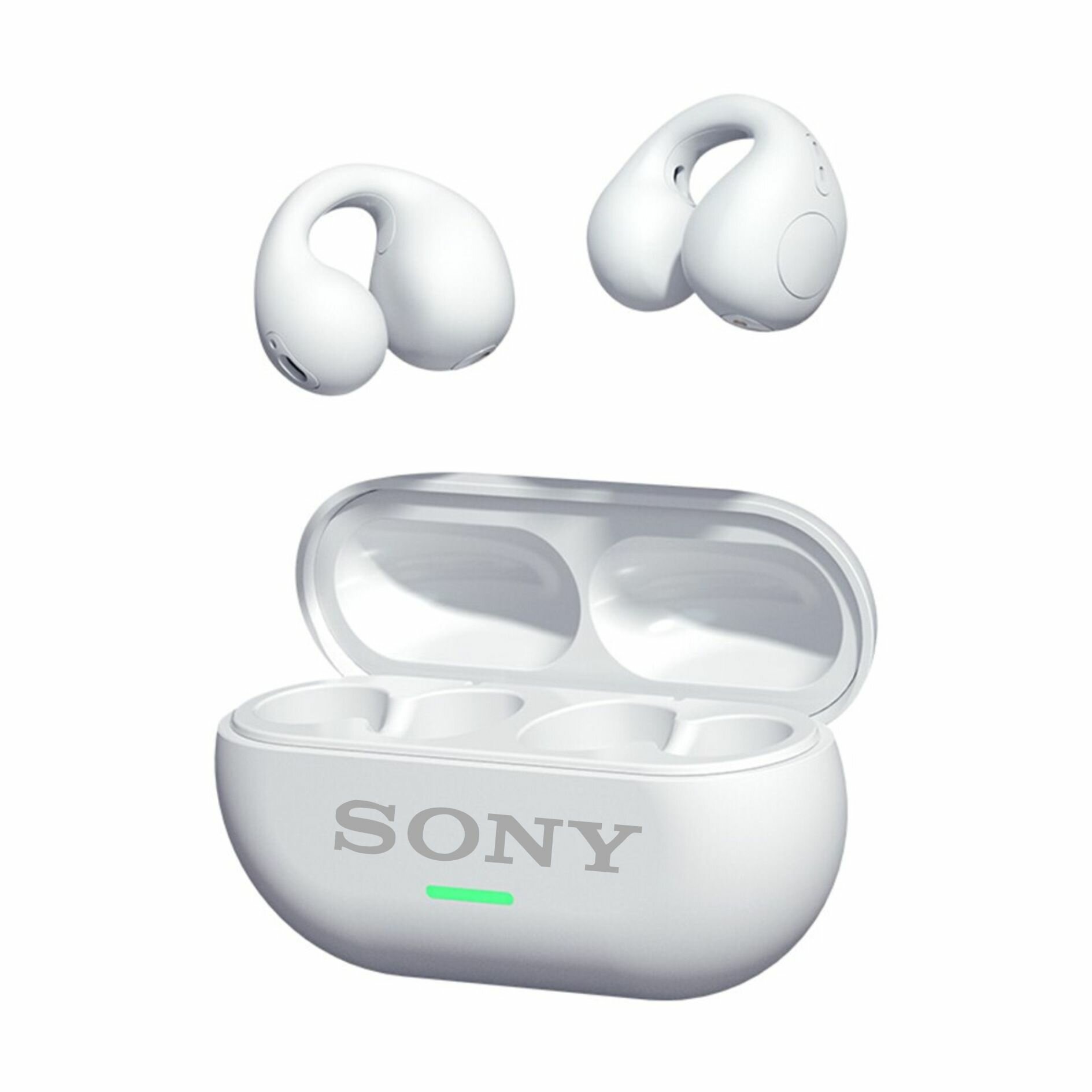 Подходит для беспроводных наушников Ambie T75 Bluetooth 5.3 Ушные зажима без входной беспроводные спортивные линии Bluetooth