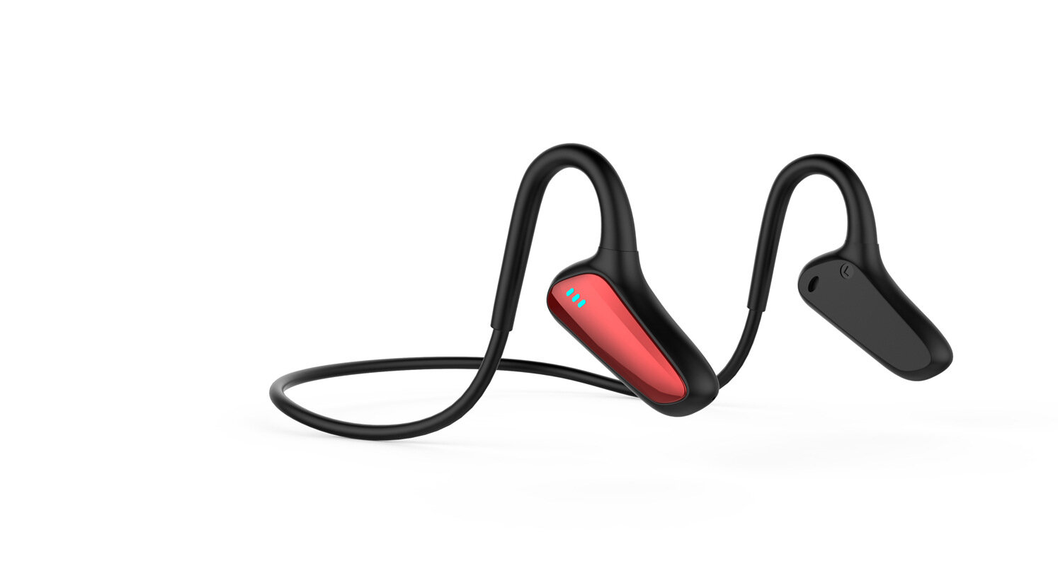 Беспроводные наушники Bluetooth с костной проводимостью для спорта и бизнеса, стереозвук, дизайн без вставки в ухо,