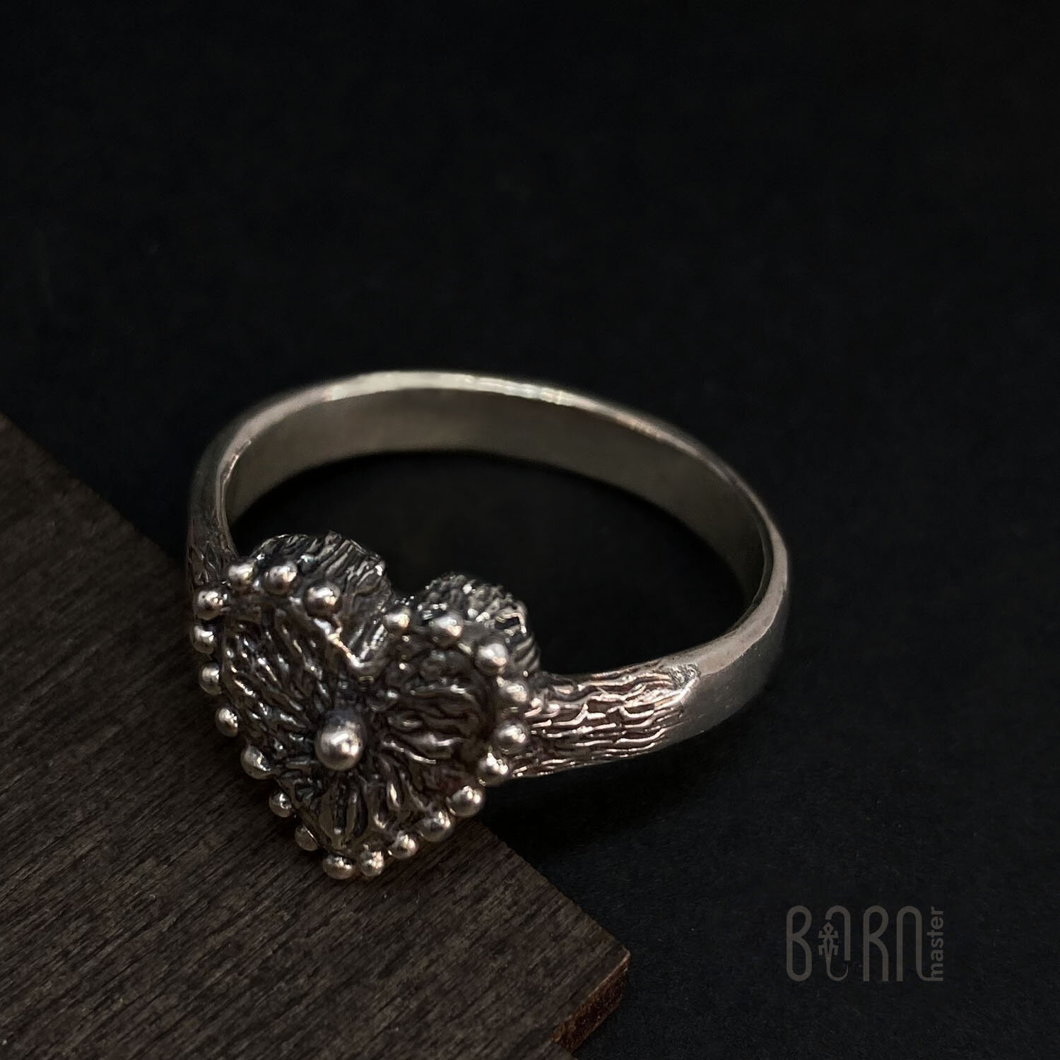 Печатка, серебро, 925 проба, чернение