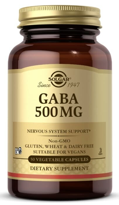 Solgar GABA, гамк 500 мг 50 капсул