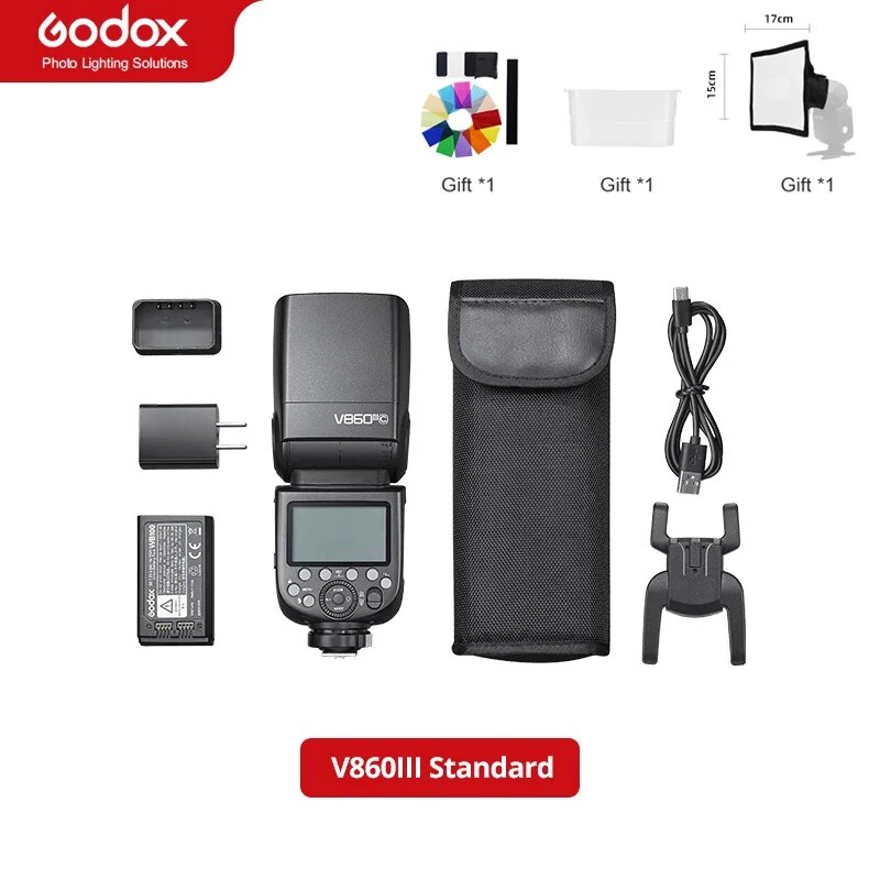 Фонарик Godox V860III TTL HSS 2.4G Speedlite V860III-C V860III-N V860III-S для камер Canon, Sony, Nikon, Fuji, Olympus, Pentax