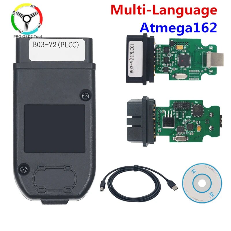 Многоязычные vcds для VAG HEX V2 V24.5 ATMEGA162 для VW/AUDI/Skoda/сиденье для автомобиля VAG диагностический инструмент