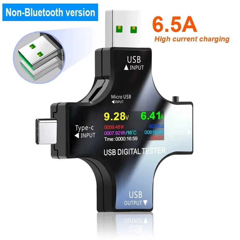 USB-тестер Type-C PD 6.5A Non Bluetooth