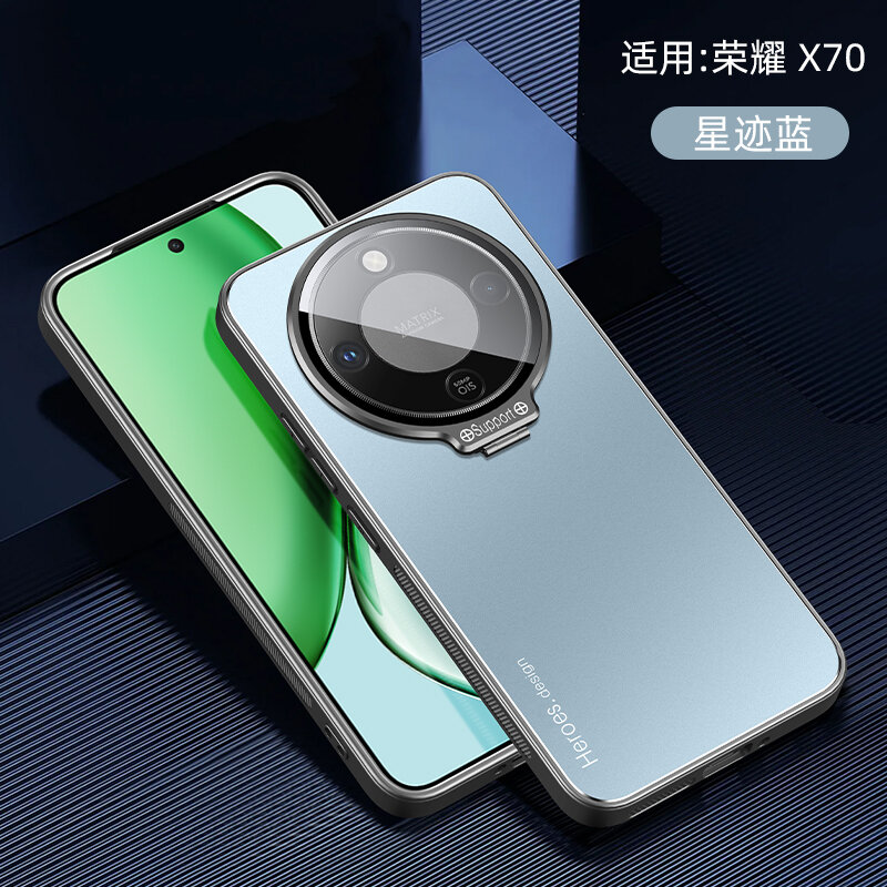 Чехол Для Honor X9d / Honor X70 / Хонор Х9d / Хонор икс70, soft touch, чехол-кардиомонитор, поликарбонат (PC), защита камеры, ударопрочный, встроенная подставка, усиленные углы, Honor, Honor X9d, Honor X70