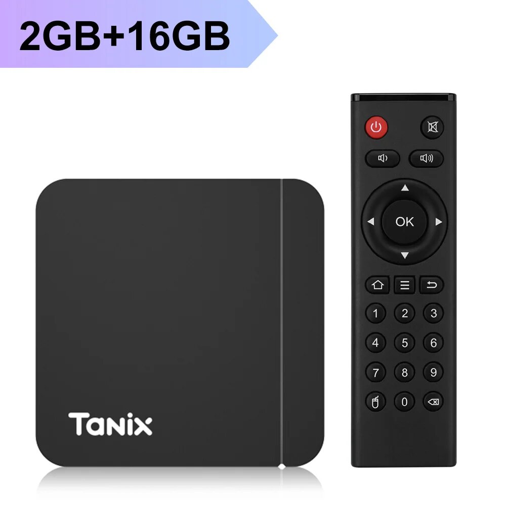 Tanix W2 ТВ-приставка Android 11 Вилка стандарта Великобритании, 2GB 16GB