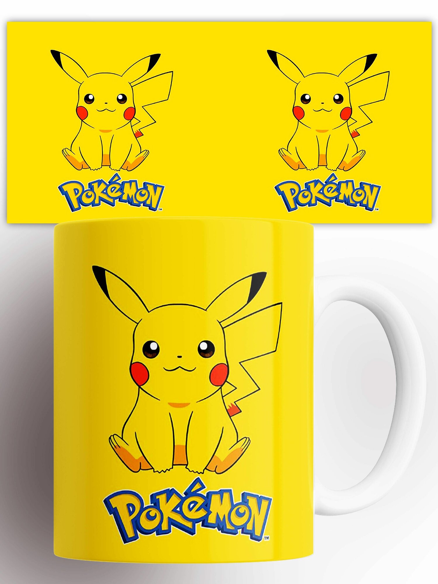 Кружка Покемон Пикачу Pokemon Picachu аниме anime принт 330 мл