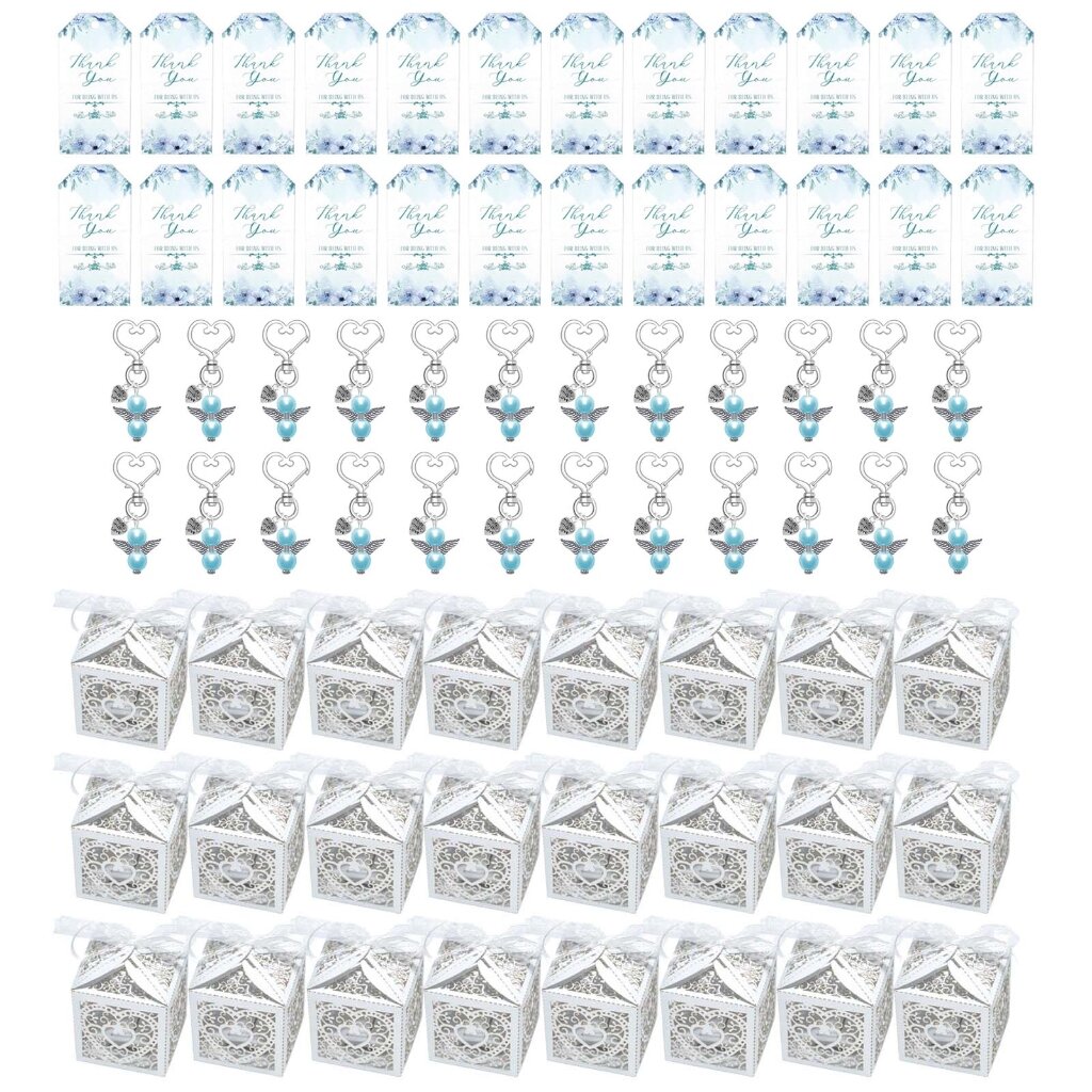 Уникальные ключи для крыльев благоприятствуют элегантные сувениры коллекции для празднования с подарочными мешочками Organza