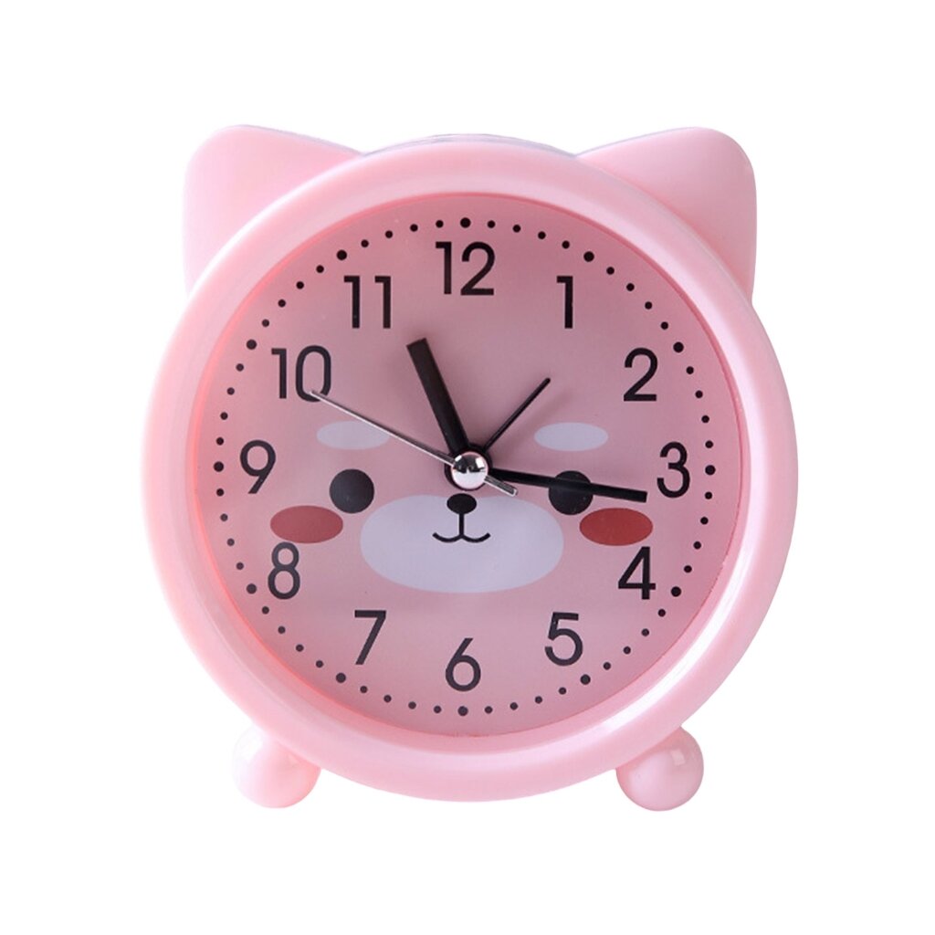 Прекрасные будильники котенка для детских подарков с ушами. Разработка прикроватных сигналов тревоги тихое движение