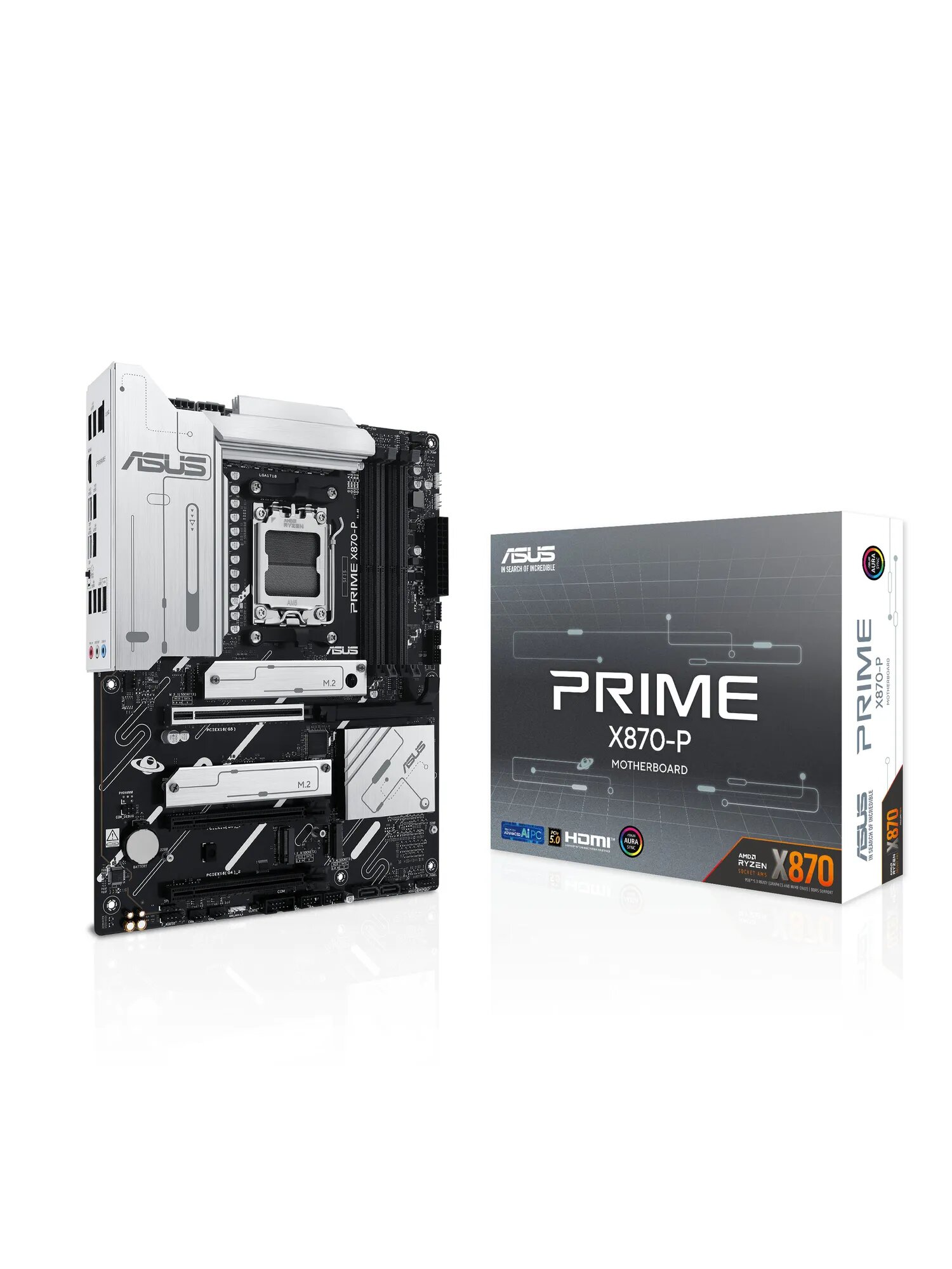 Материнская плата ASUS PRIME X870-P ATX AM5 AMD X870 4xDDR5 (192ГБ)