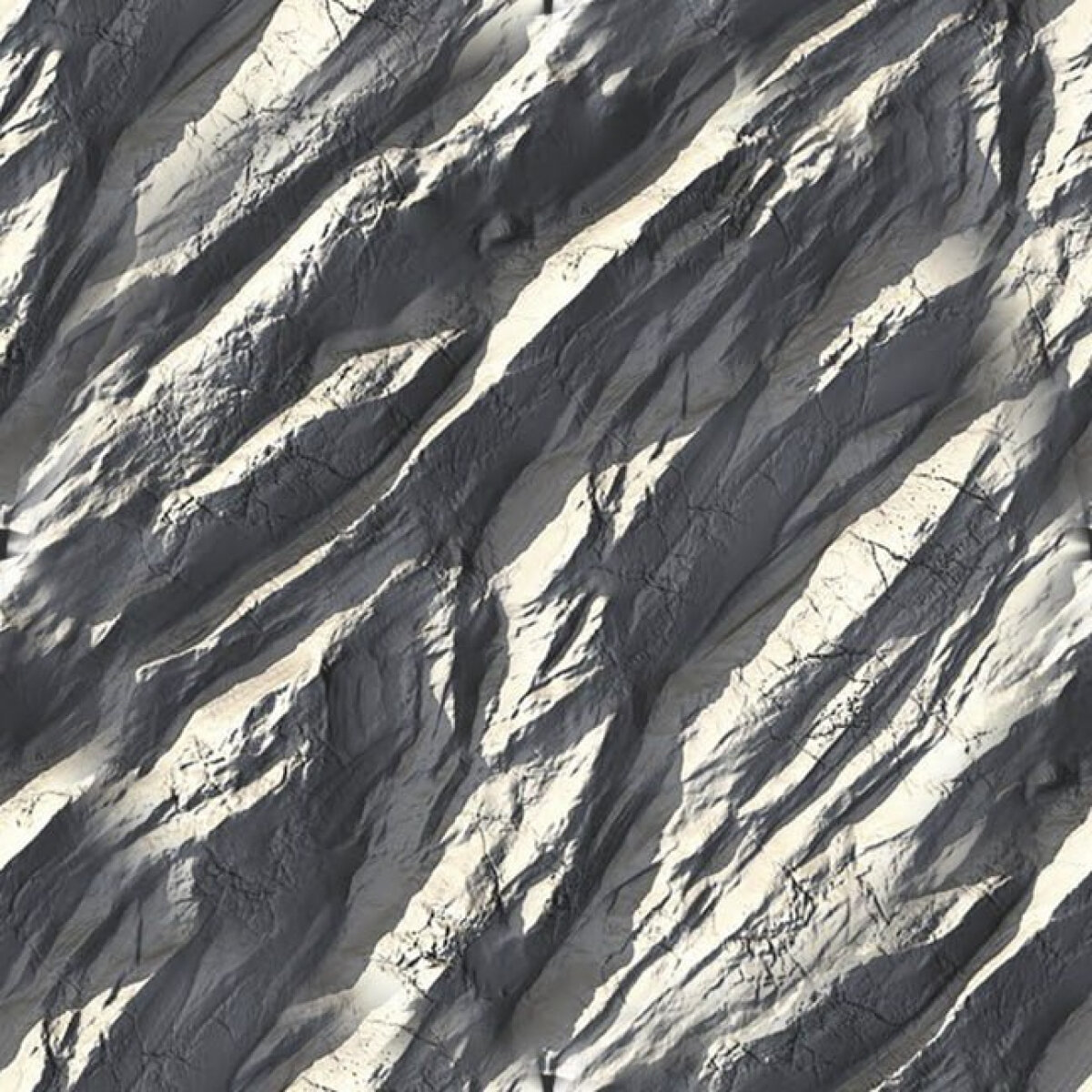 Гипсовые панели на стену "Alpino" 4шт 50х50см/ Панно на стену для интерьера