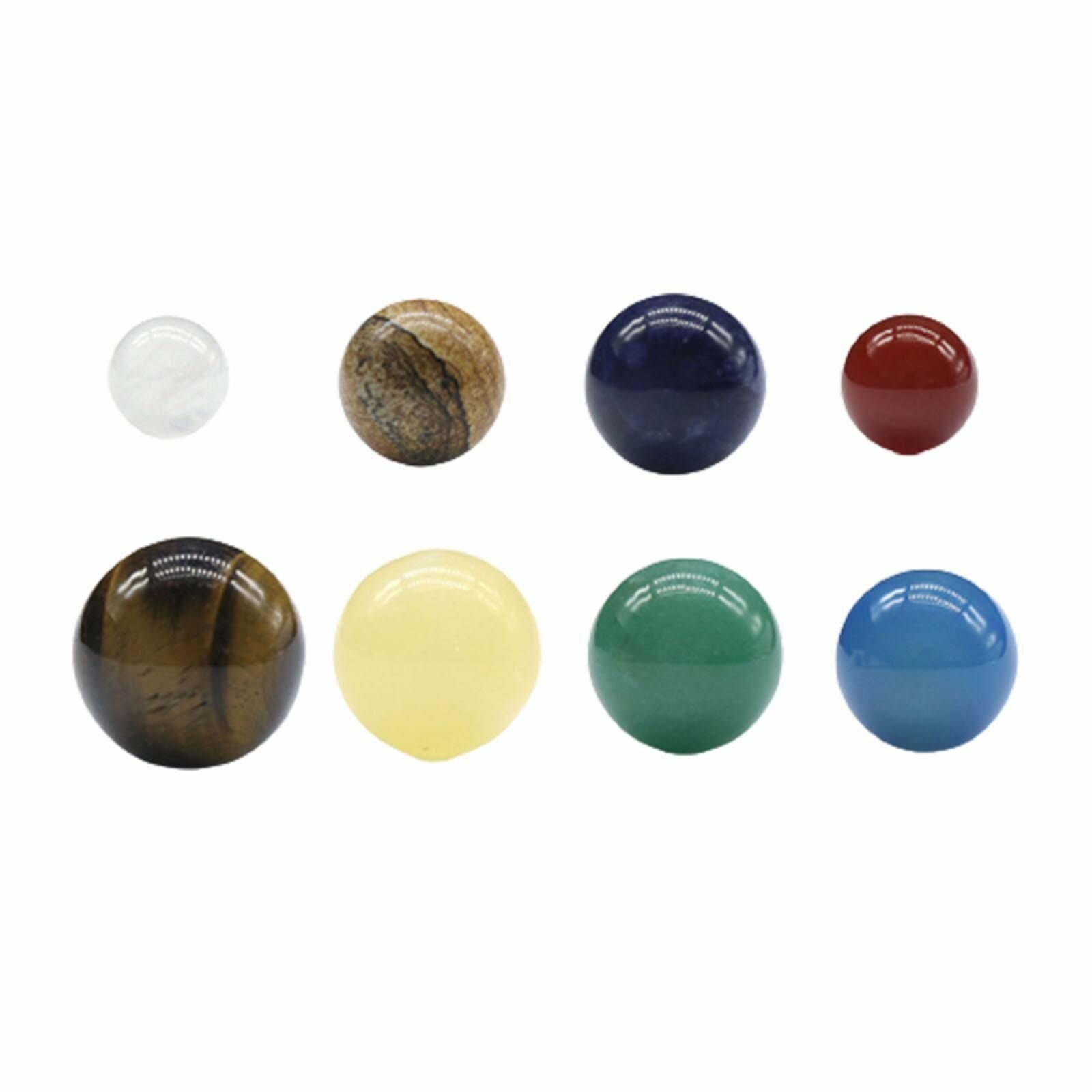 Набор из 8 планет Солнечной системы, полированные камни для образовательных целей и декора