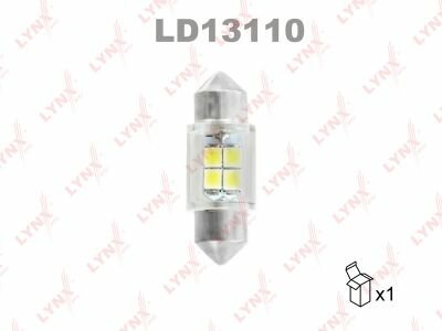 LYNXauto Лампа светодиодная LED C10W T11x31 12V SV8,5-8 SMDx4 6800K мерседес икс-класс / MERCEDES X-CLASS 2017- , шкода карок / SKODA KAROQ 2017- LD13110