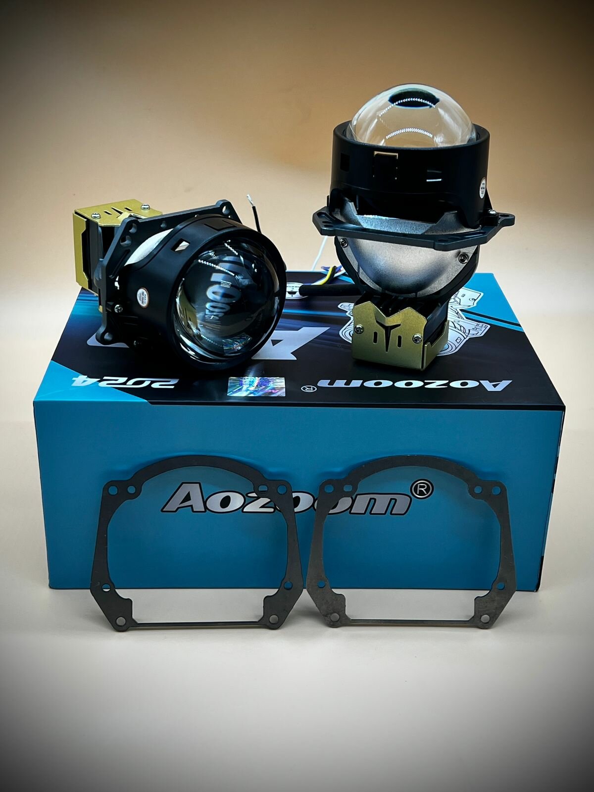 Светодиодные линзы оригинальный Aozoom A20 для Audi A3 2016-2020 ксенон без afs / 5500К, 53Вт / 70 Вт, / Настоящие Билед Biled Аозум на Ауди А3