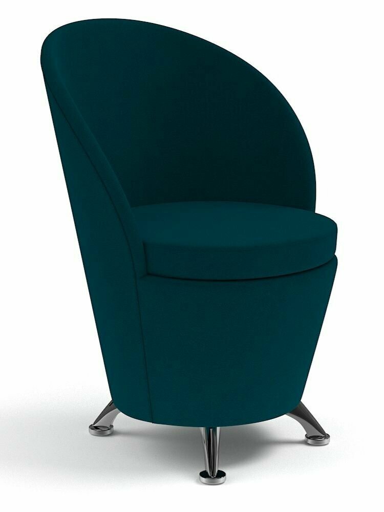 Кресло Лотос 20 с ящиком для хранения, зеленый, нераскладное, для кухни, прихожей, балкона, детской